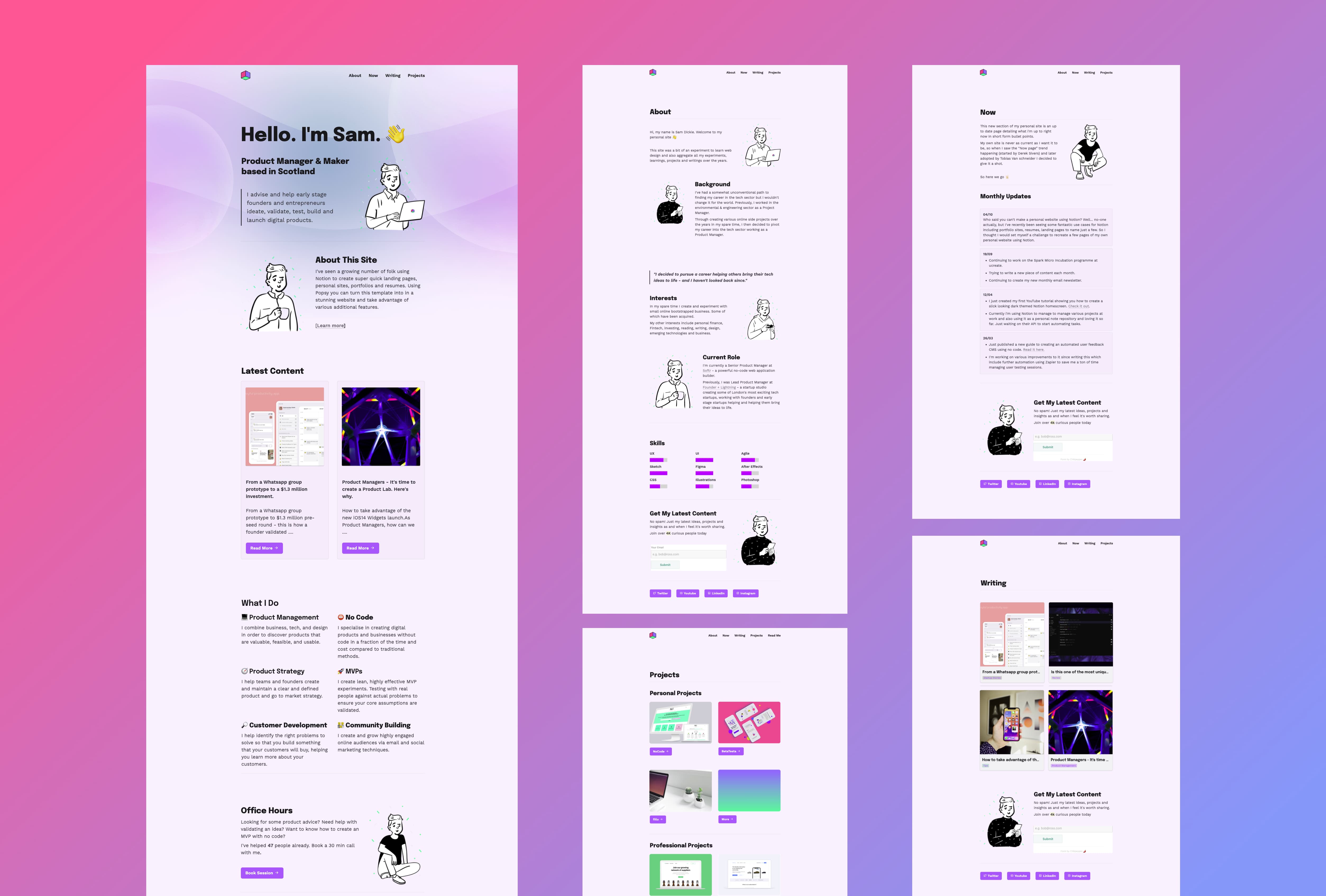 Notion Website Template Kit Mega Pack
